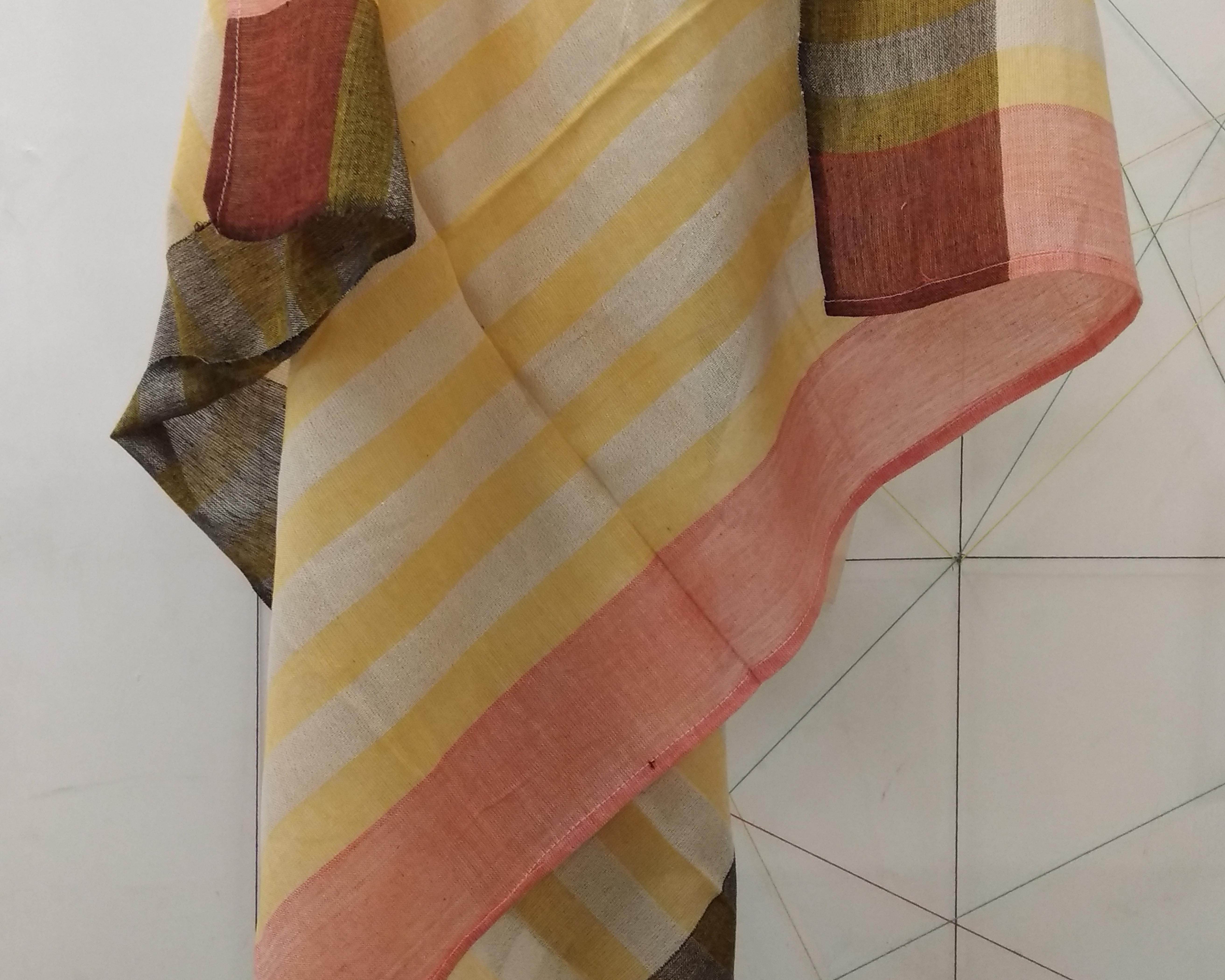 scarf for face cover in handloom cotton • Baragaon Weaves