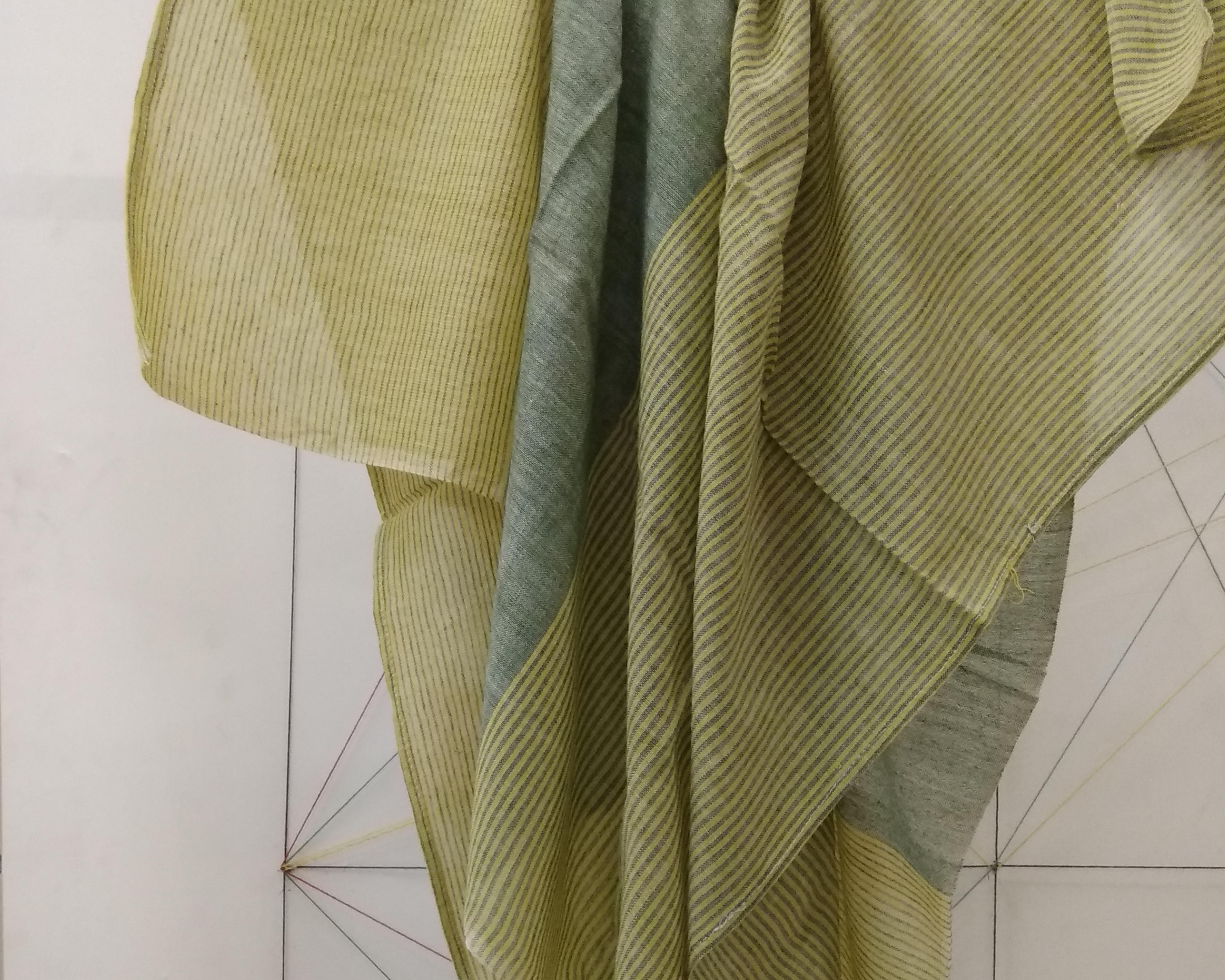 Pastel Handloom Cotton Scarf – Baragaon Weaves